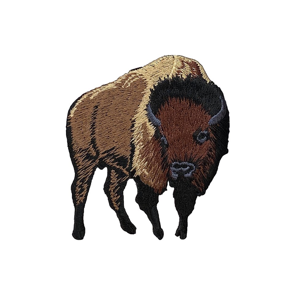 Brown Buffalo, Bison, Animals, Embroidered, Iron on Patch | Michaels