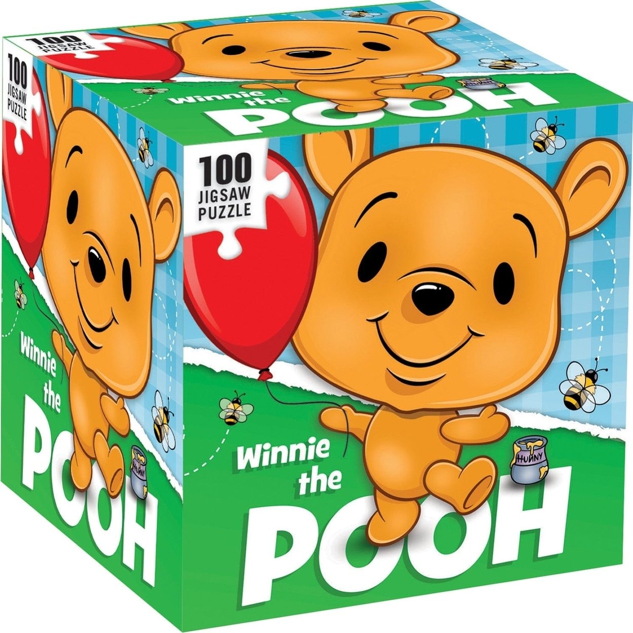 Winnie The Pooh 100 Piece Jigsaw Puzzle Chibi Eco-Friendly Kids Fun ...