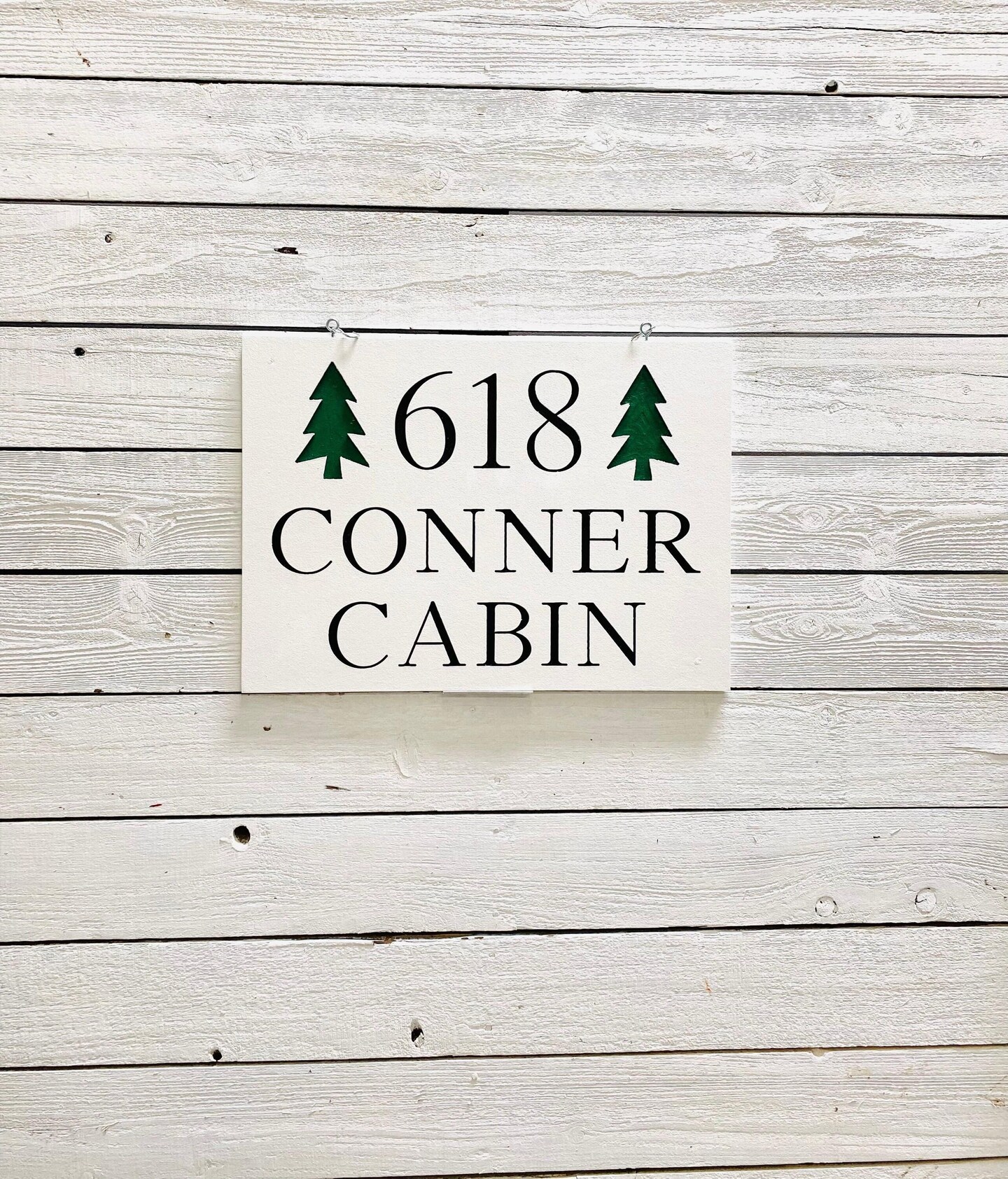 Cabin Sign With Name And Address, Wood Engraved Sign | MakerPlace by ...