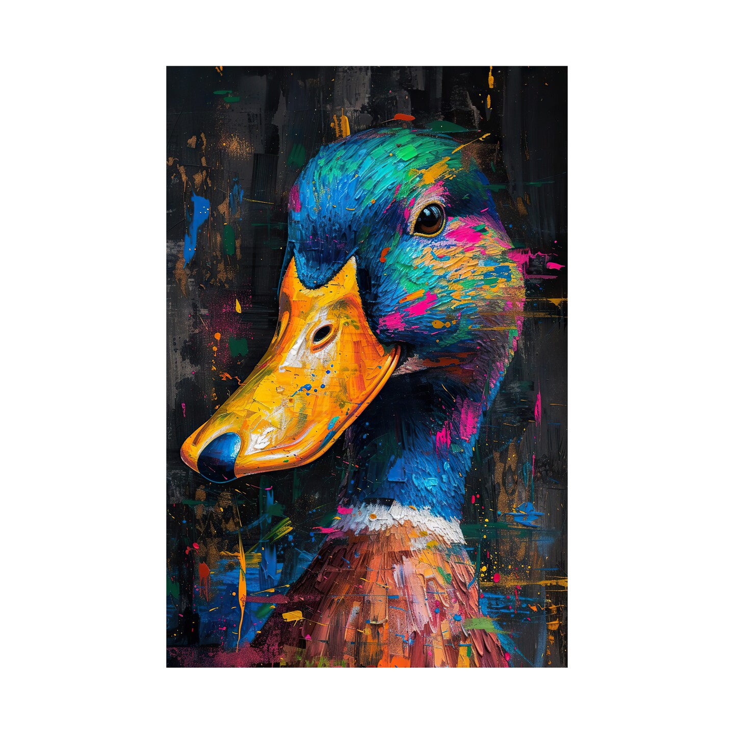 Duck Poster, Animal Print, Office Poster, Home Decor | S2 | MakerPlace ...