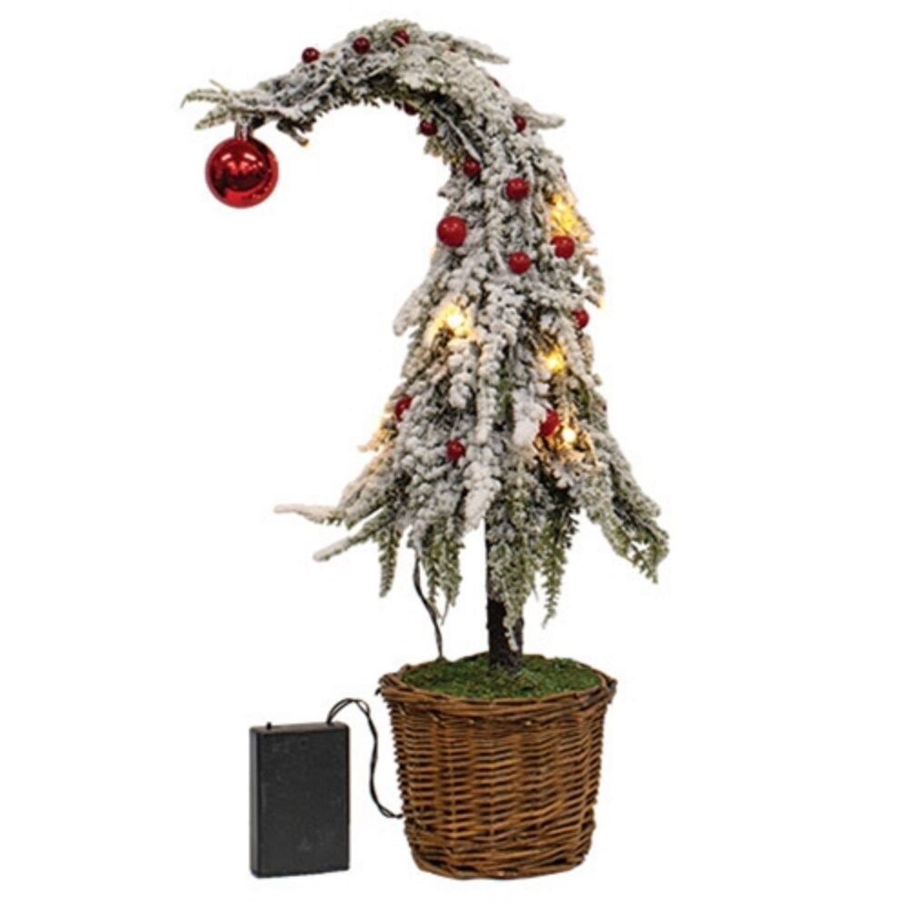 Small Curly Christmas Tree With Led Lights | Michaels
