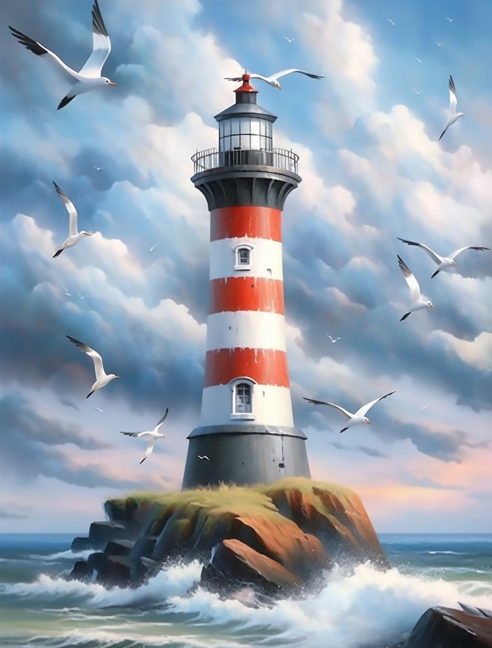 Lighthouse Diamond Painting Kits for Adults Full Drill Diamond Art Kits ...