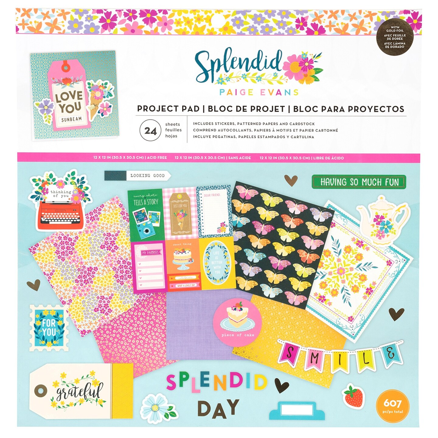 Paige Evans Paper Project Pad 12"X12"-Splendid | Michaels
