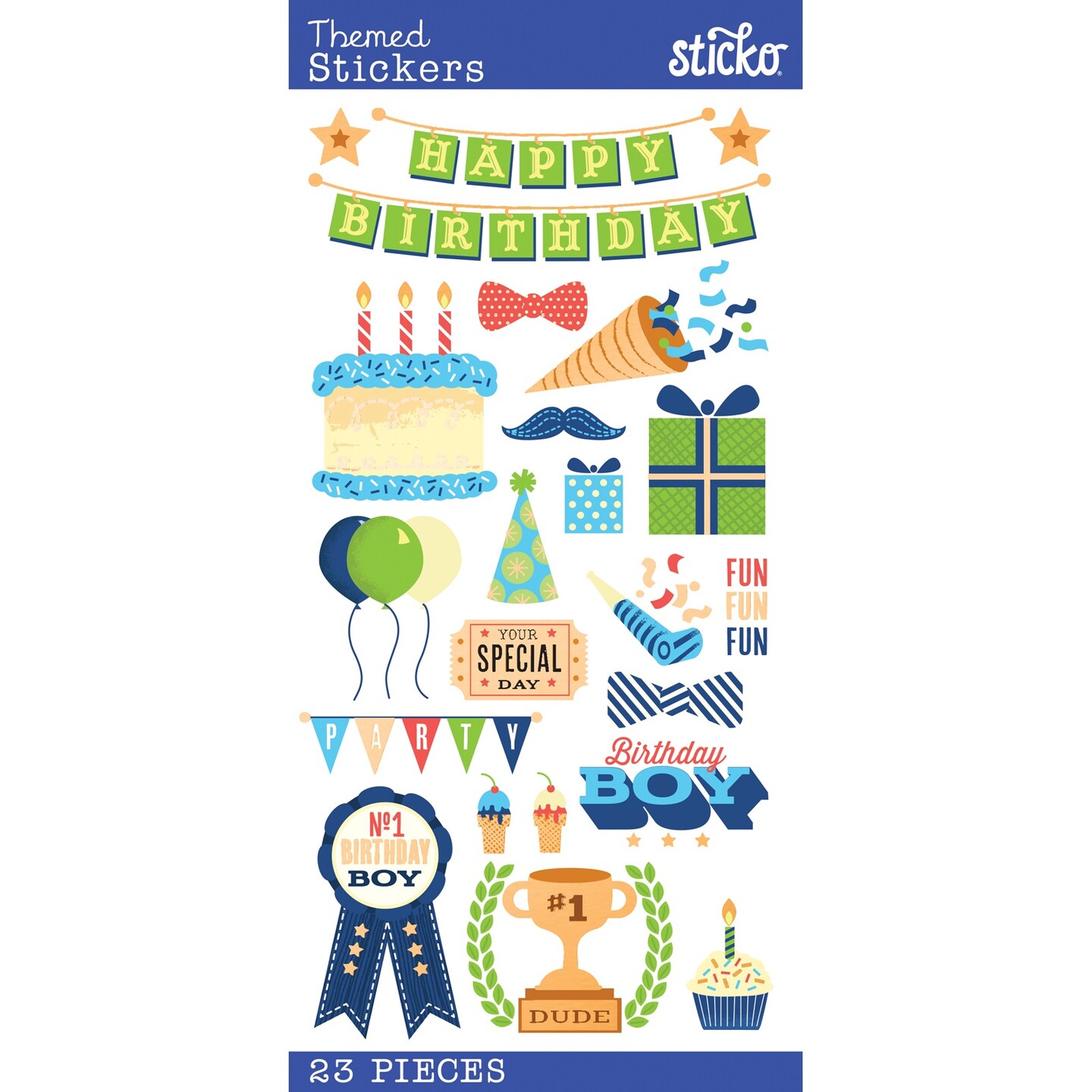 Sticko Stickers-Boy Birthday | Michaels
