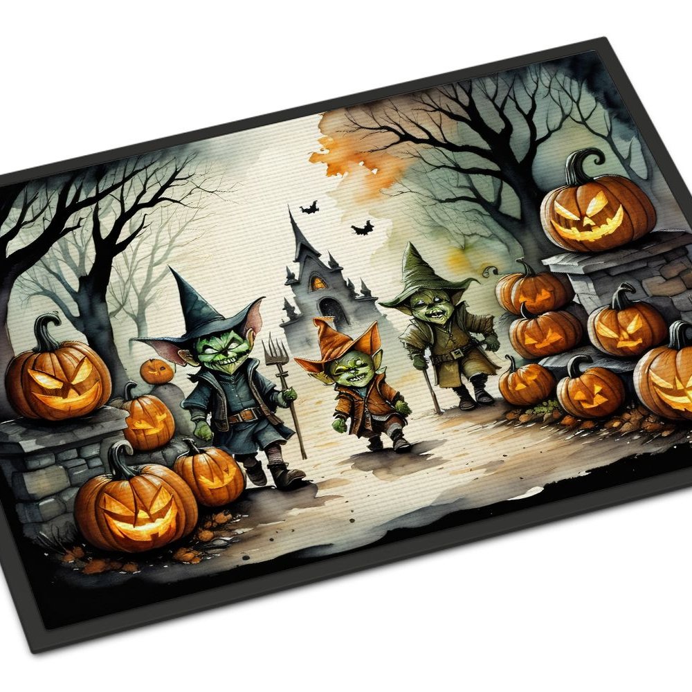 Edge Collections - 24" x 36" - Multicolor - Goblins Spooky Halloween ...