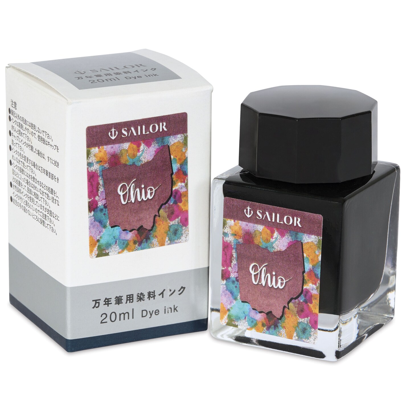 Sailor USA State Ink - Ohio, Mahogany, 20 ml, Color: Mahogony, Count: 1 ...