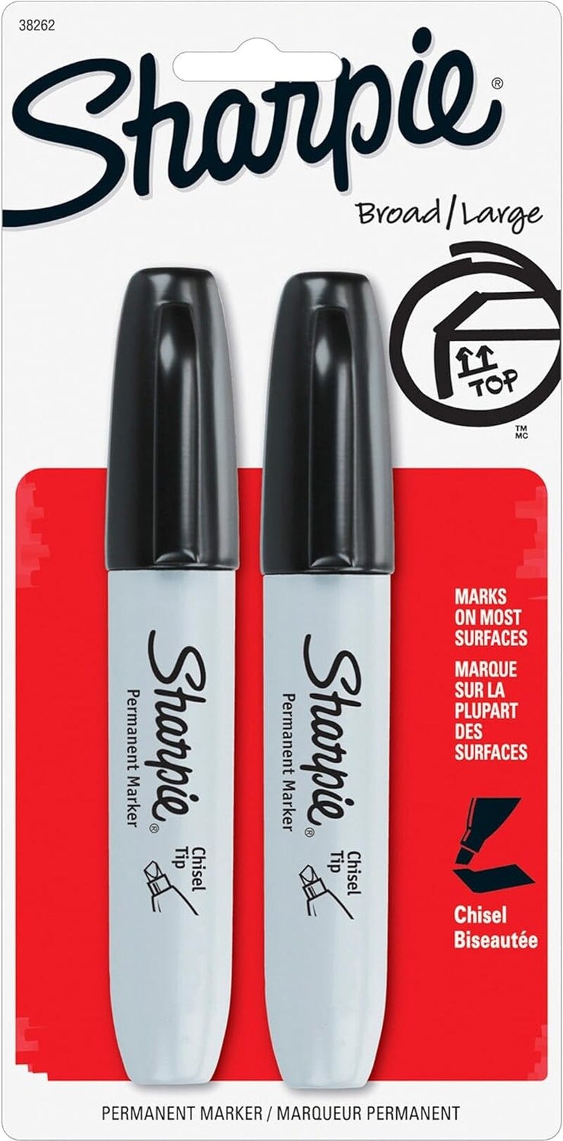 Sharpie 38262PP Sharpie Marker, Chisel Tip, 2/PK, Black | Michaels