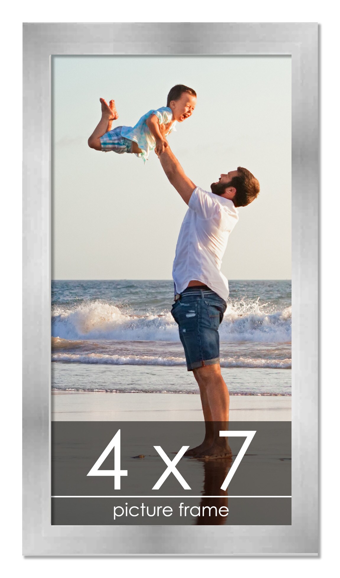 4x7 Solid Wood Picture Frame with UV-Resistant Acrylic & Acid-Free ...