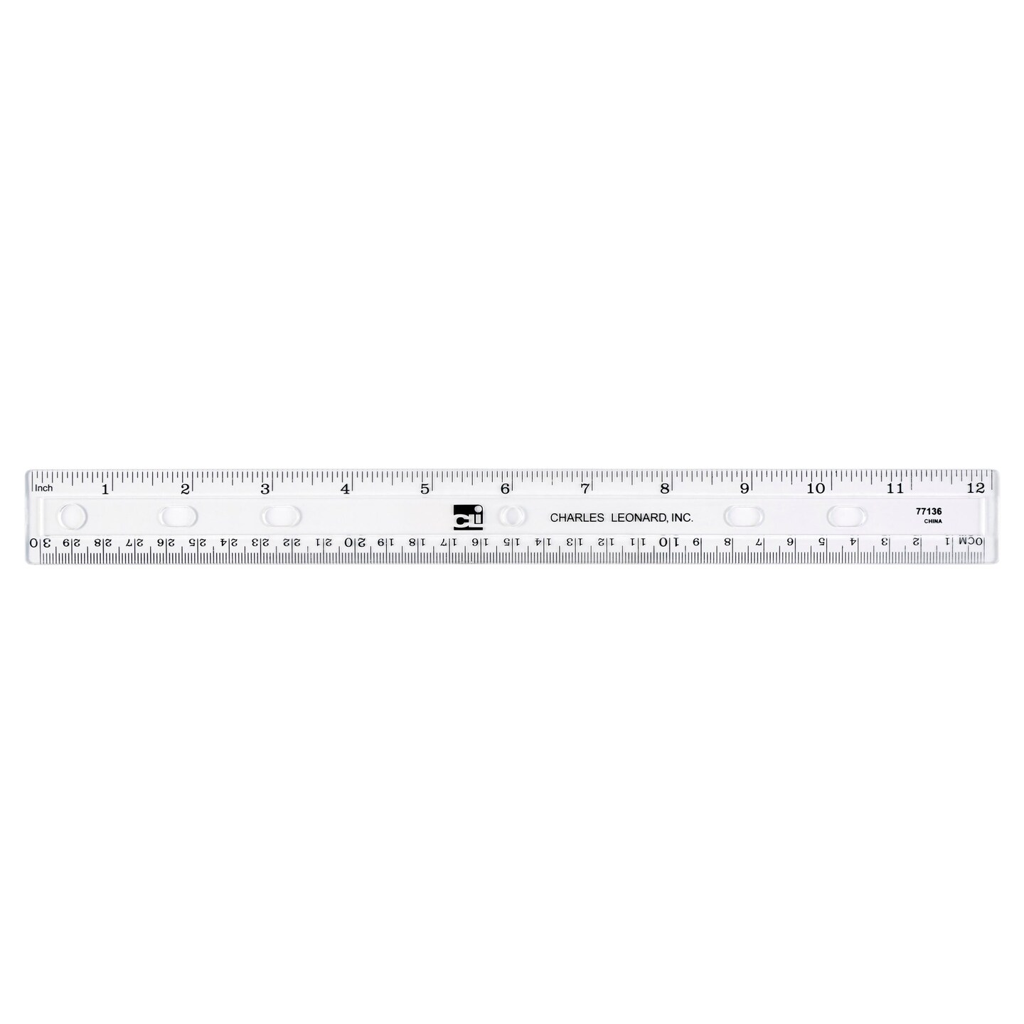 Plastic Ruler, Double Bevel, 12 Inches, Clear | Michaels