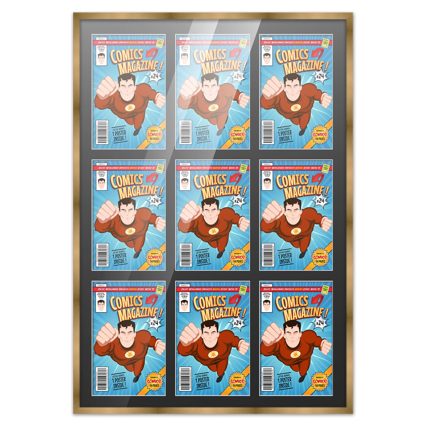 Comic Book Display Frame for Golden Age Comics Published Between 1938 ...