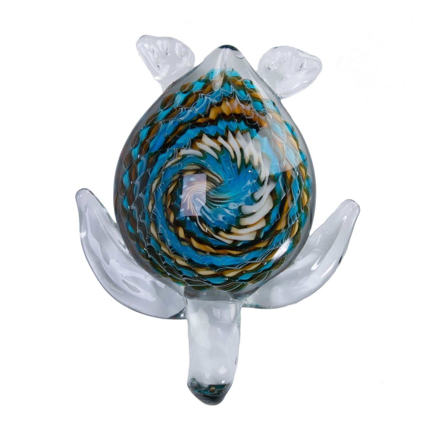 Blue/Brown Swirl Turtle Glass | Michaels