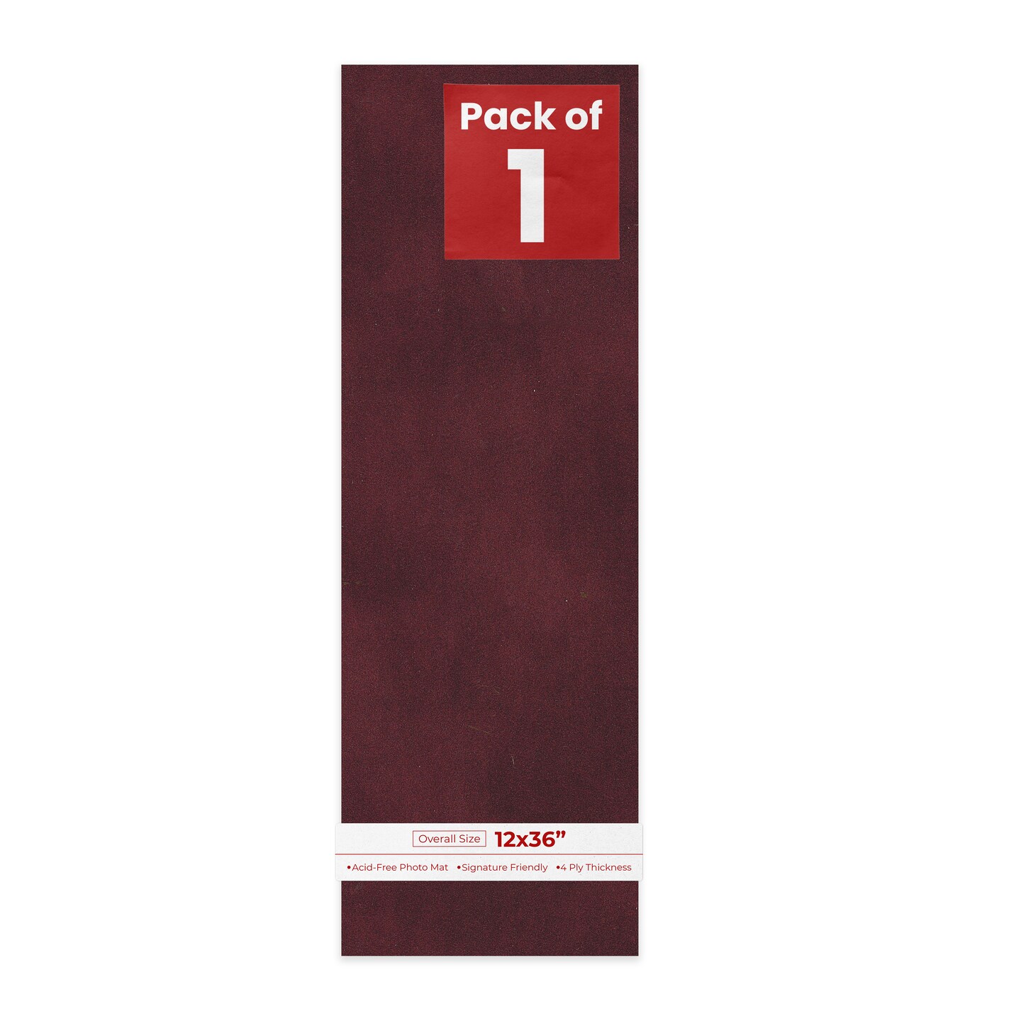 Dark Red Suede 12x36 Uncut Mat Board - Blank Sheets, No Opening, Color ...