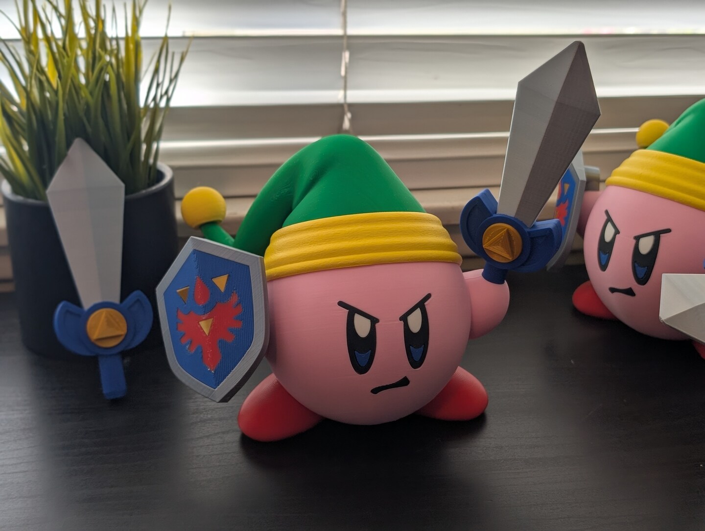 Link Kirby Figure - Posable Arms, Removable Sword and Shield, Hidden ...