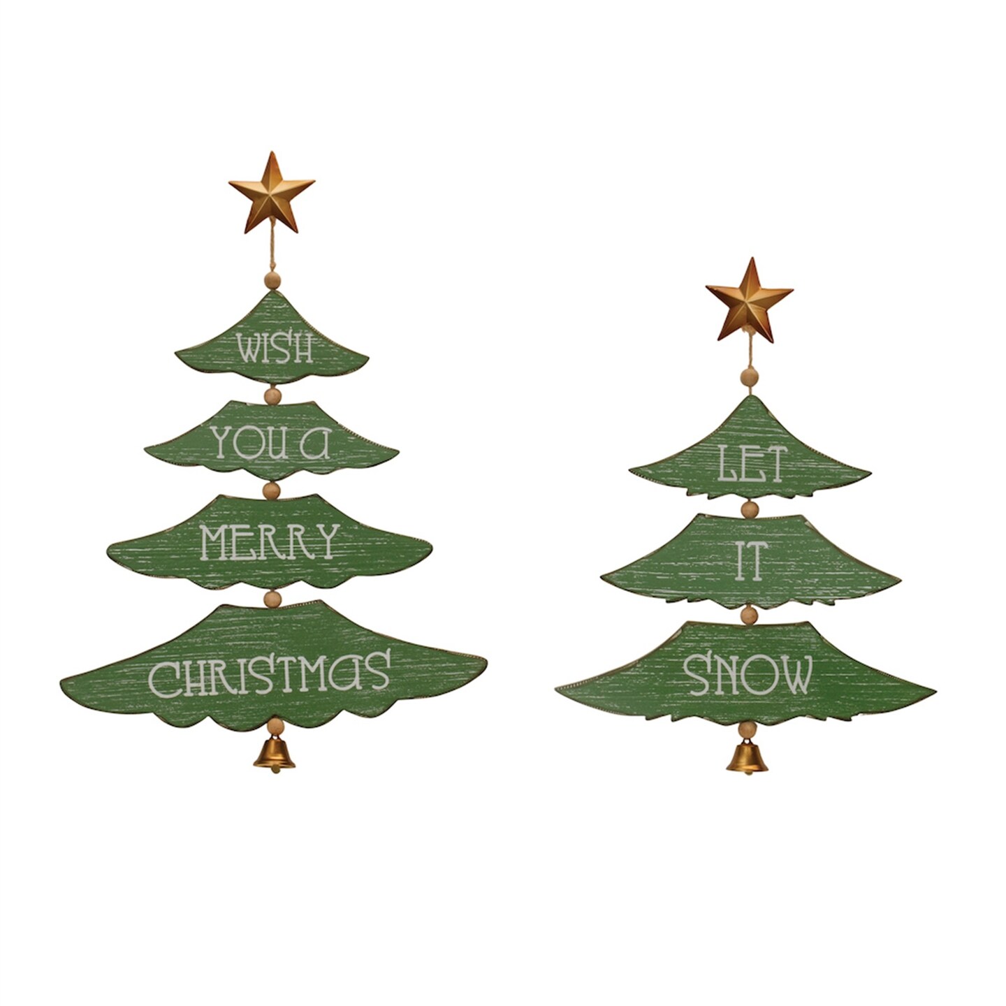 Melrose Christmas Tree Wall Signs - 17.5" - Set of 2 | Michaels