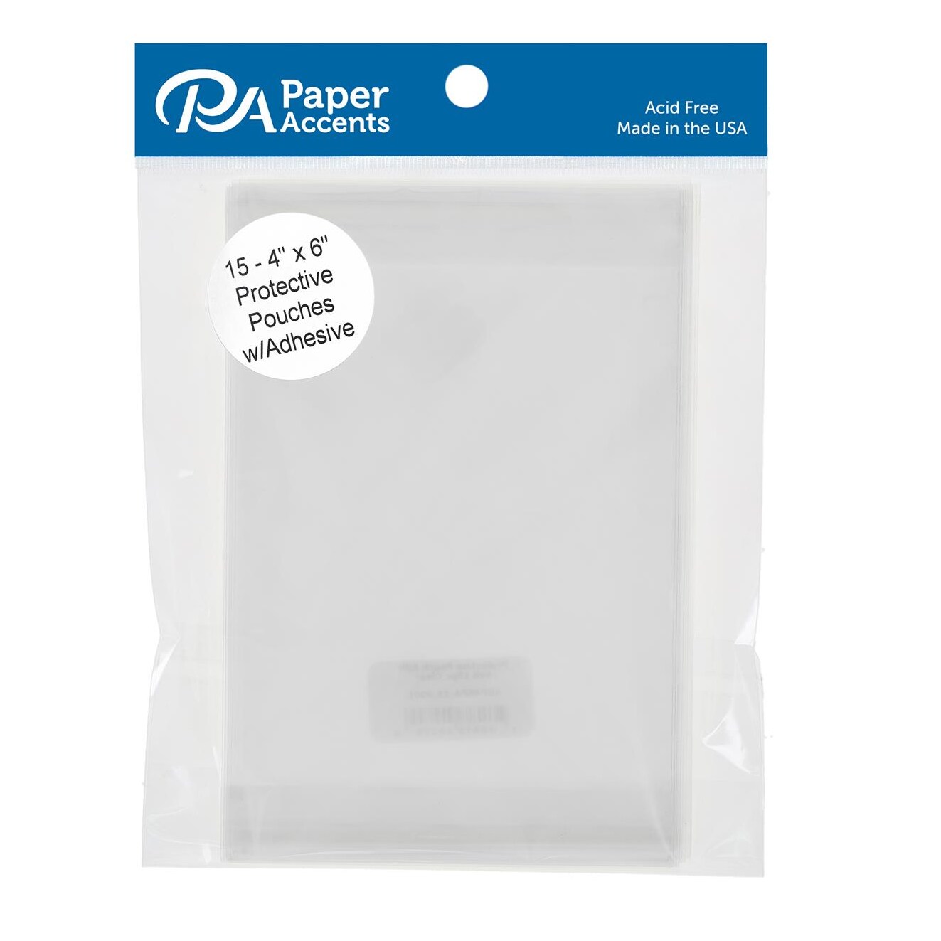Protective Pouch Adh 4x6 Clear 15pc | Michaels