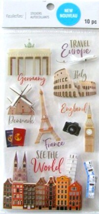 Recollections Travel Europe Dimensional Stickers | Michaels