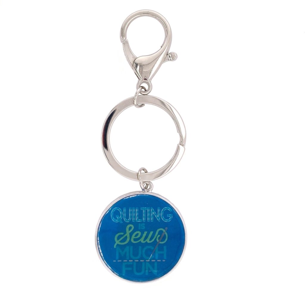 Key Rings Quilting is Sew Much Fun Silver | Michaels
