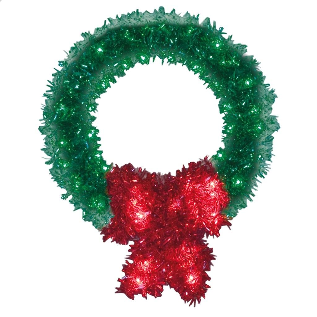 Vickerman 4 Metallic Wreath & Bow w/55 LEDC7 Lts - D492048 | Michaels