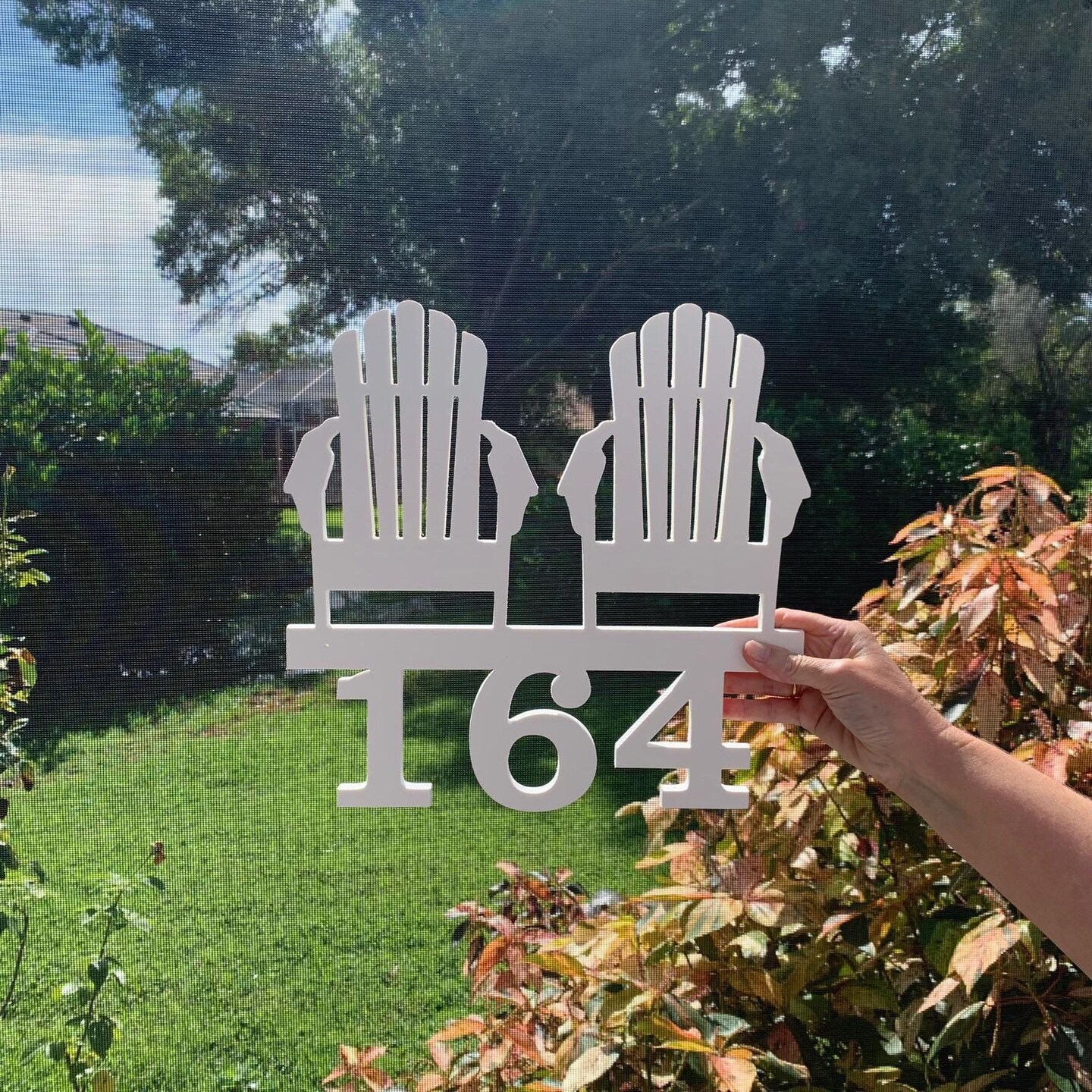 House Number Sign, Adirondaks, Address Plaque, Address Sign, Custom ...