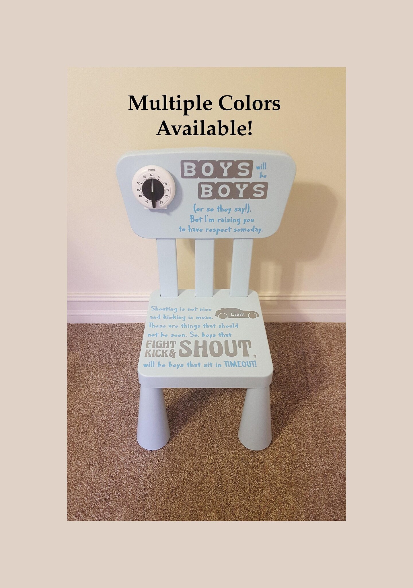 Time Out Chair, Boys, With Timer, Prince, Kid, Child, Children, Toddler ...