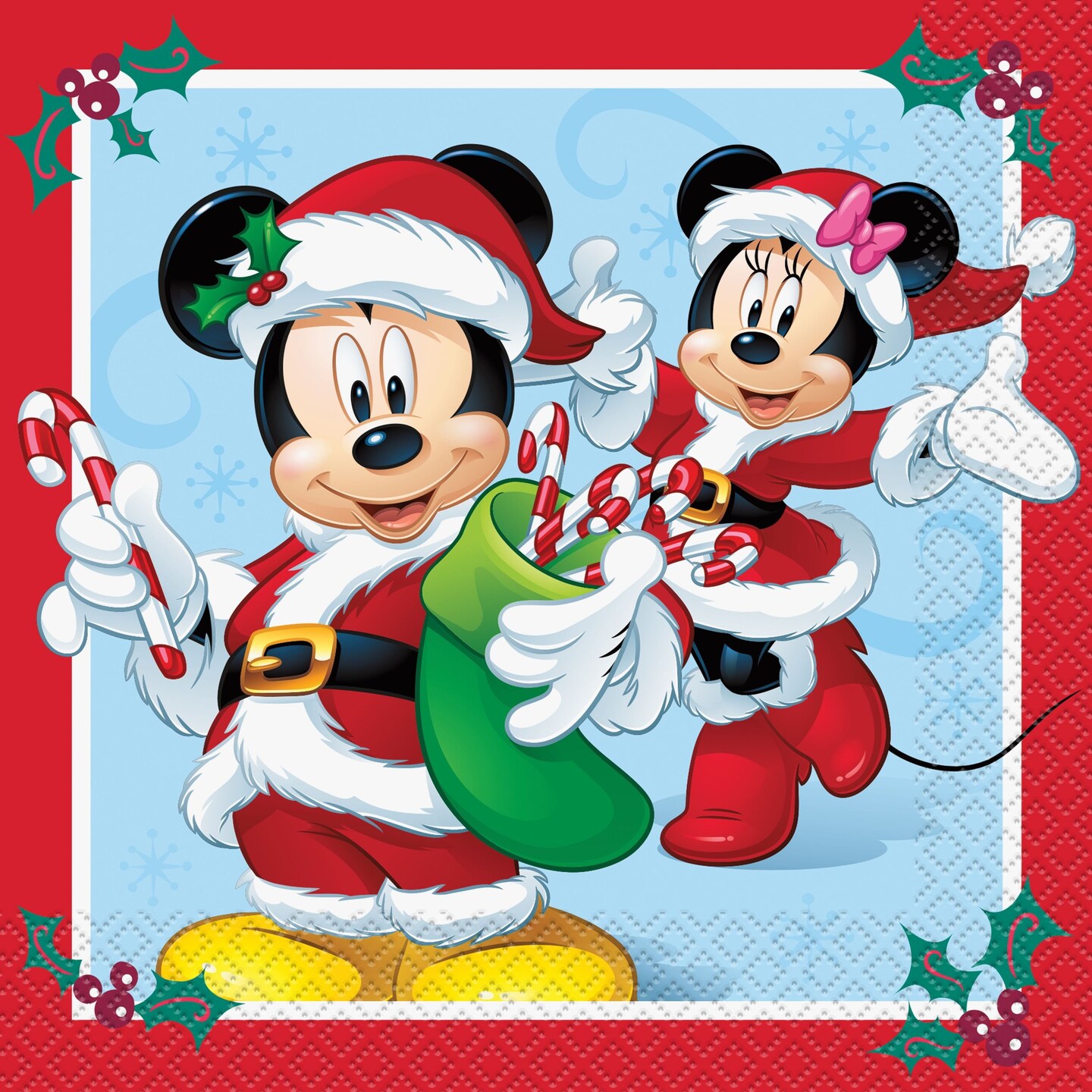 Disney Mickey & Minnie Mouse Christmas Luncheon Napkins - 16ct | Michaels