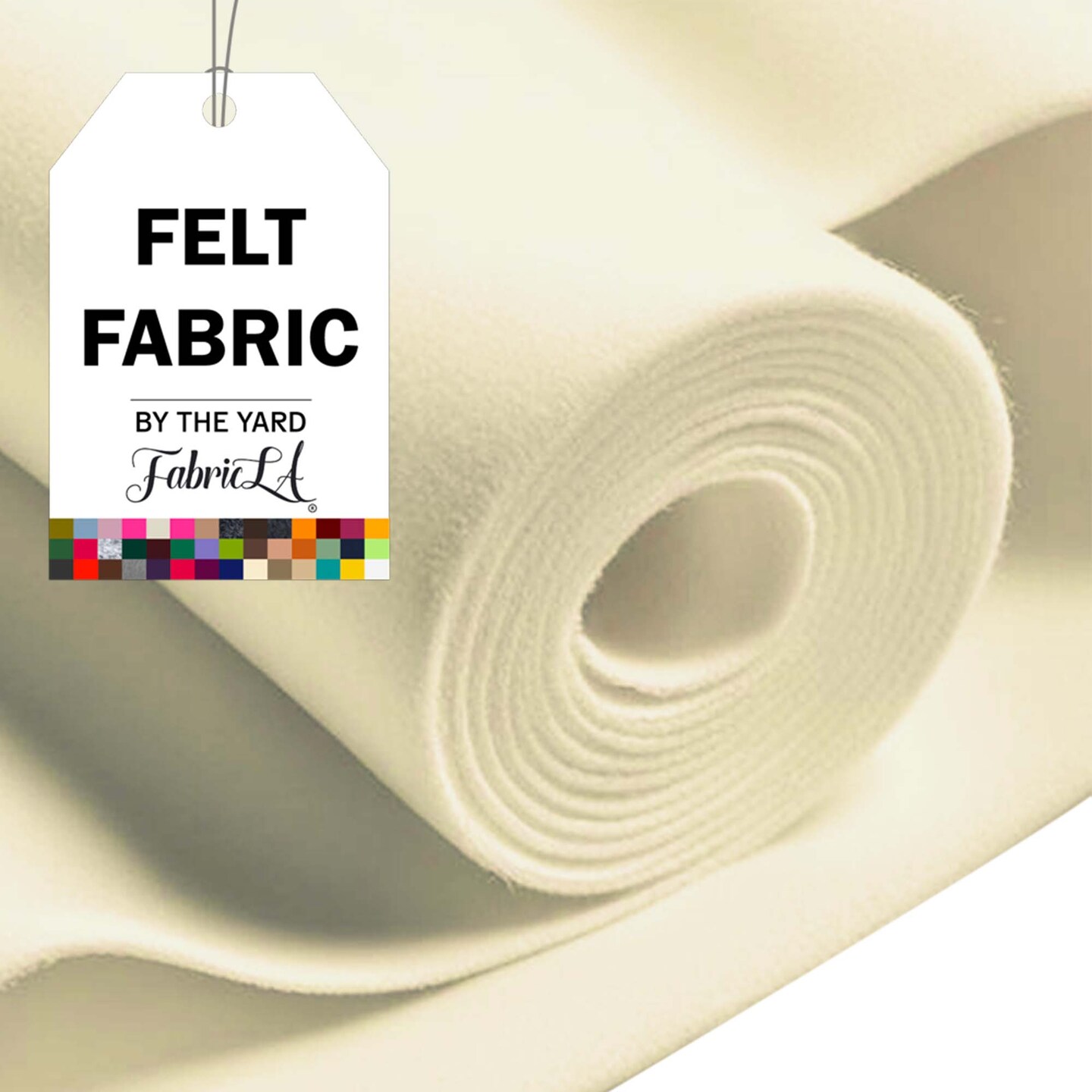 FabricLA Acrylic Felt Fabric - 72" Inch Wide 1.6mm Thick Felt by The ...