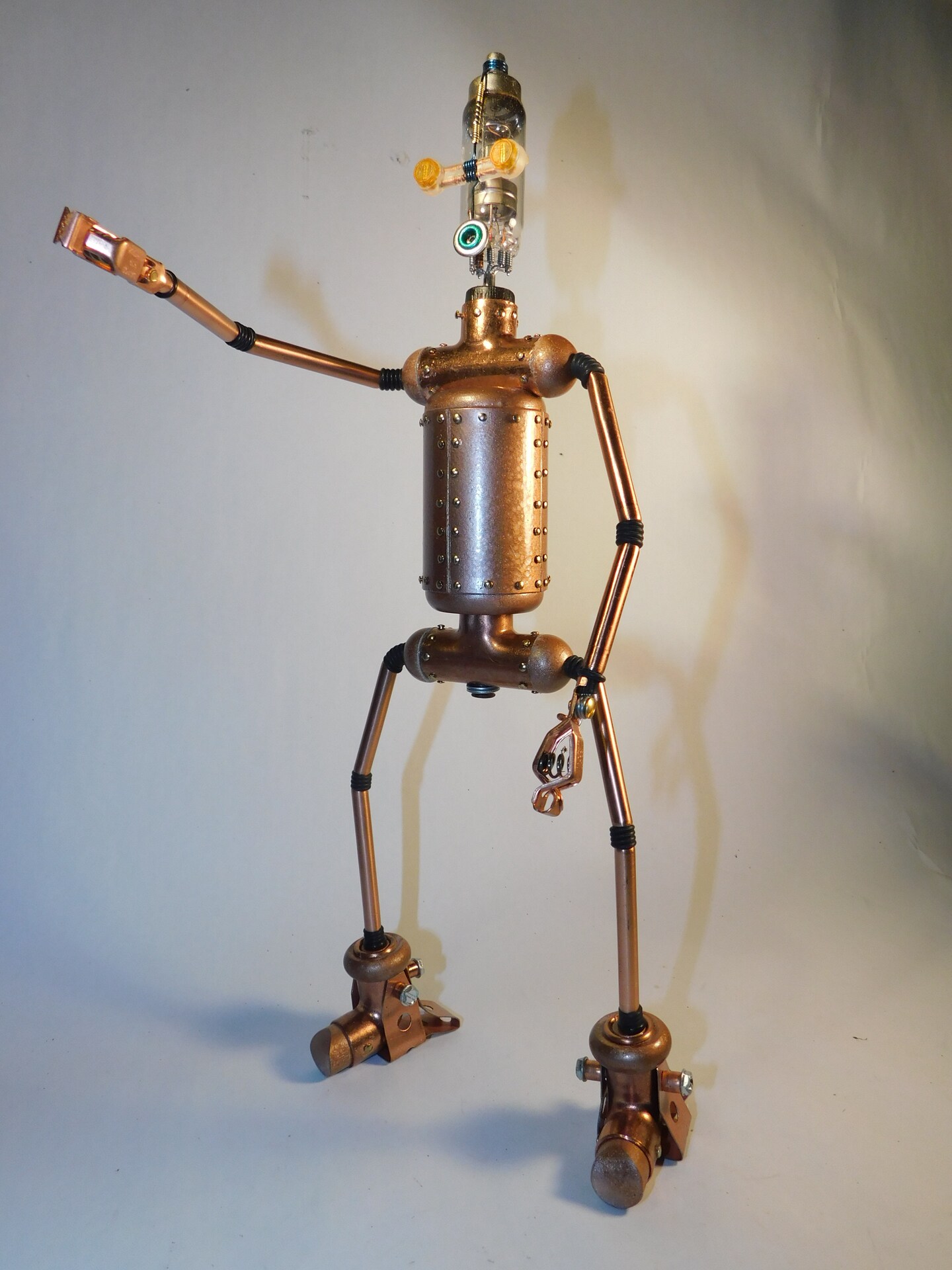 Robot Sculpture Steampunk Bendable Posable Figure Nerd Geek Science ...