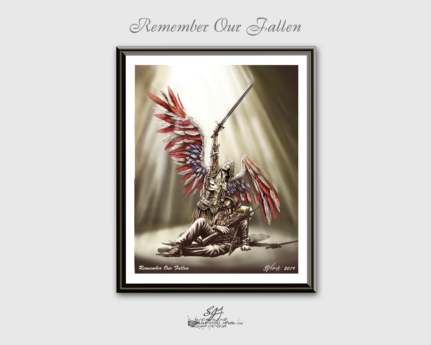 Remember Our Fallen 16x20 Artist's print delivered unframed ...