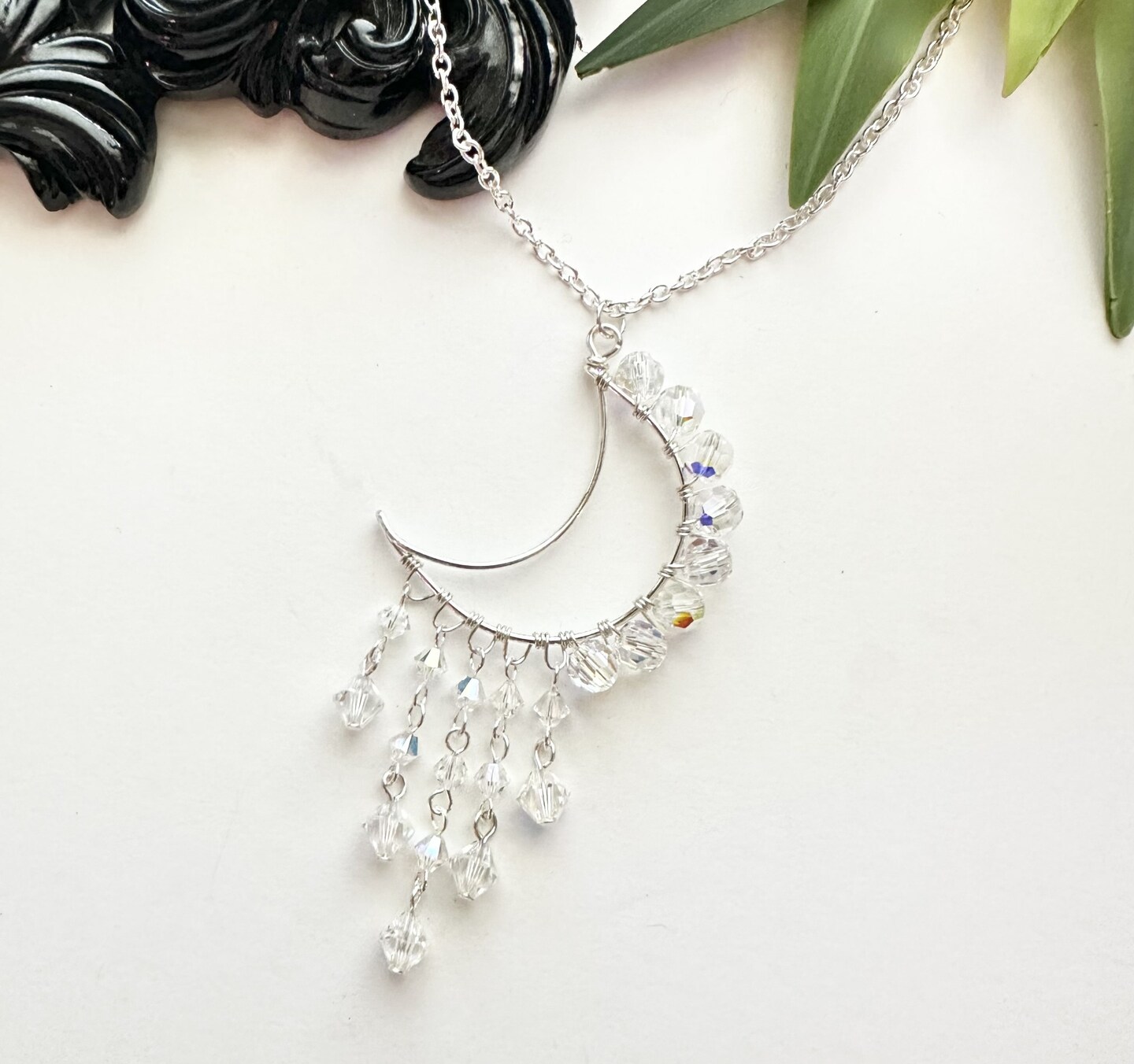 Learn Basics of Wire Wrapping and make a Wire and Crystal Moon Pendant ...