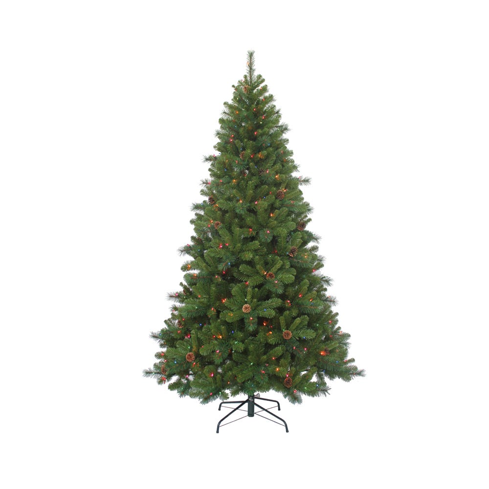 Kurt Adler 7.5-Foot Pre-Lit Multi-Color Burlington Spruce | Michaels