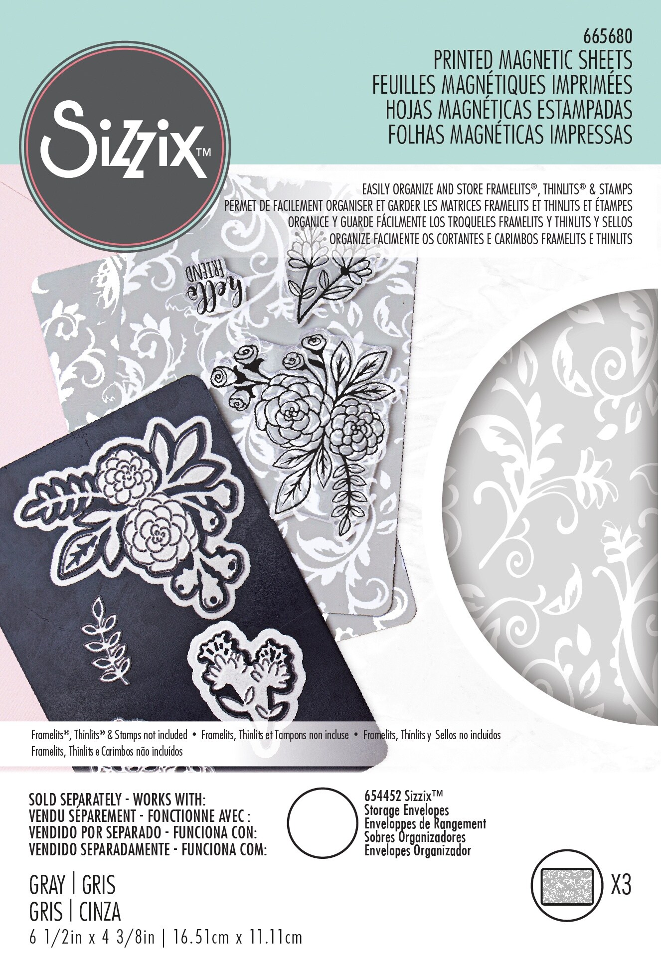 Sizzix Magnetic Sheets 4.375"X6.5"-3/Pkg | Michaels