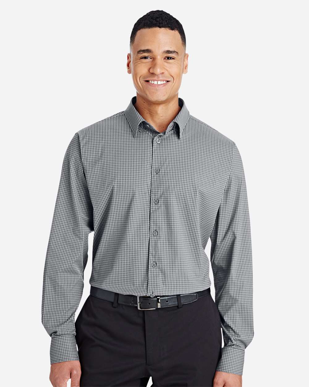 Devon & Jones® Men’s Tonal Mini Check Long Sleeve Dress Shirt ...