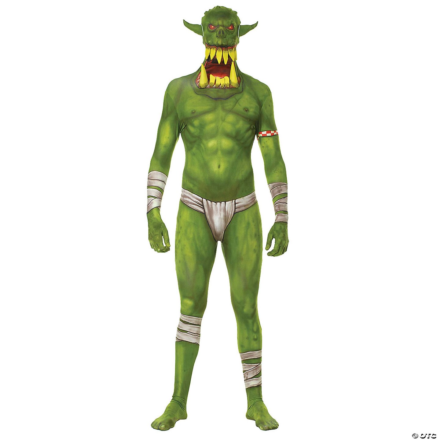 Mens Green Orc Morphsuit Alien Warrior Spandex Skinsuit | Michaels