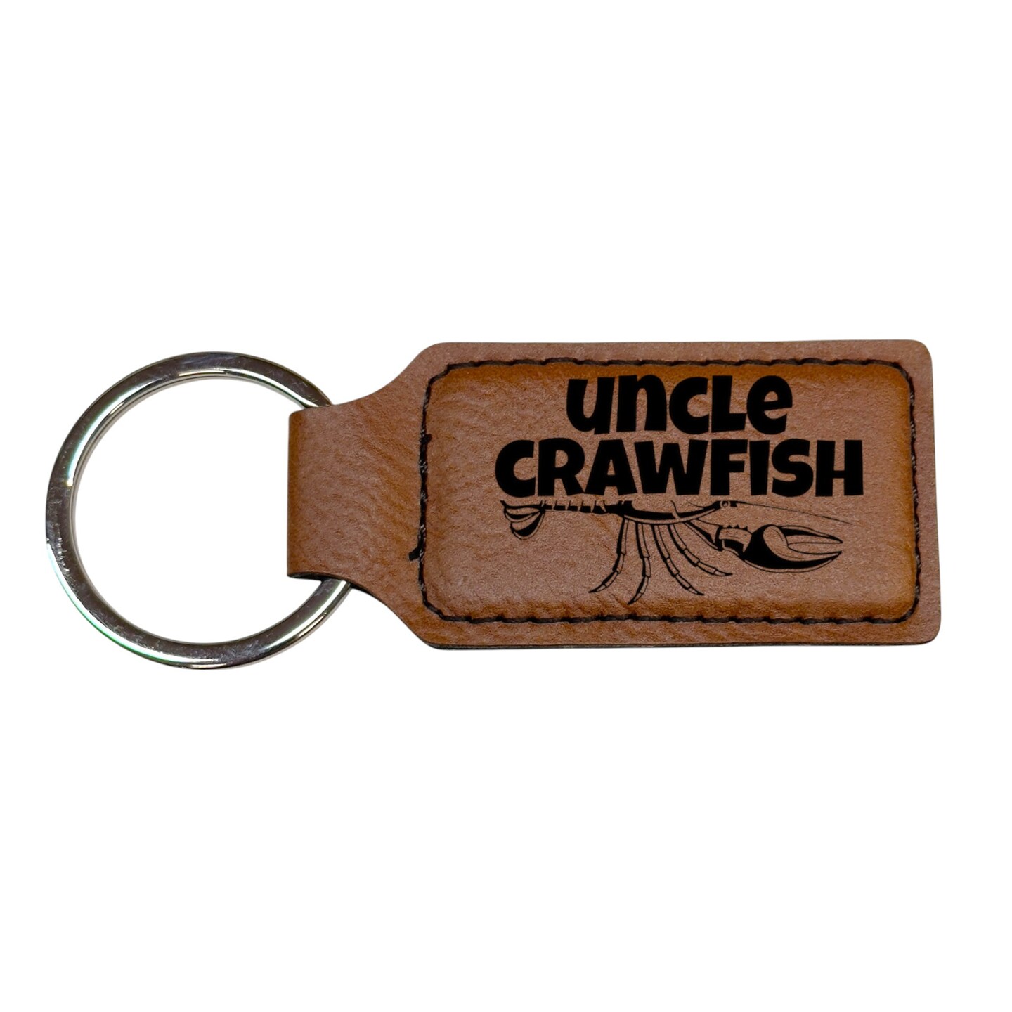 Keychain - Rectangle - Uncle Crawfish - Leather | Michaels