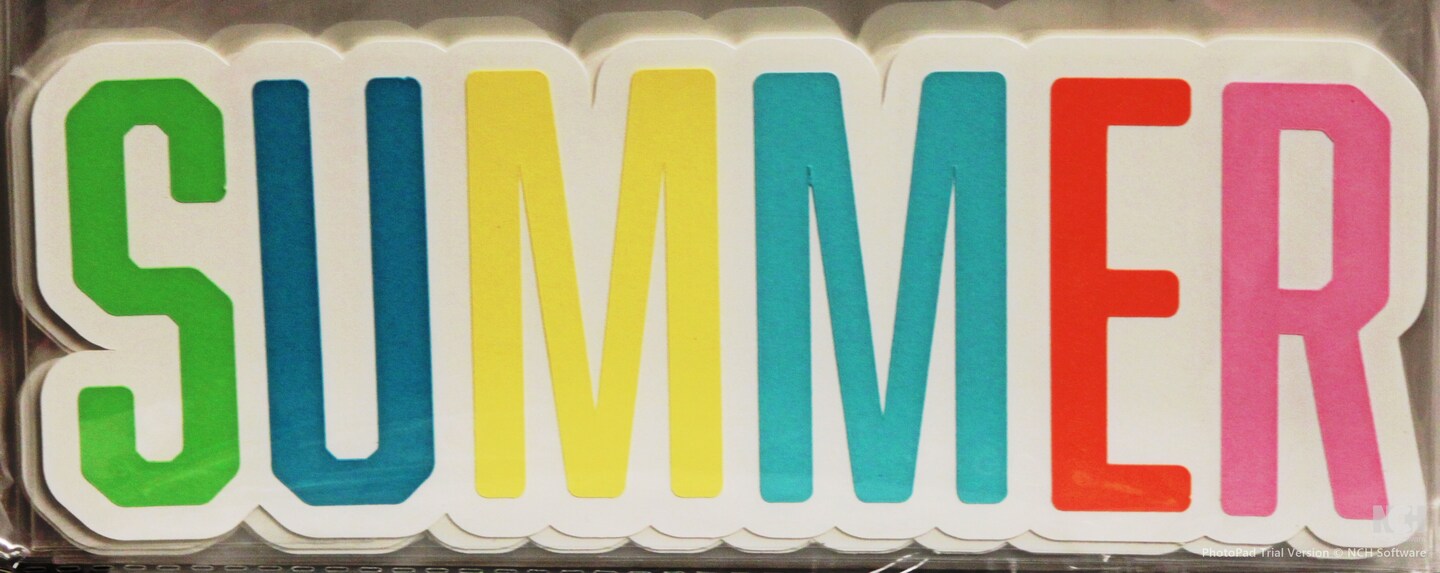 T & H Creations Summer Layered Dimensional Title Sticker | Michaels