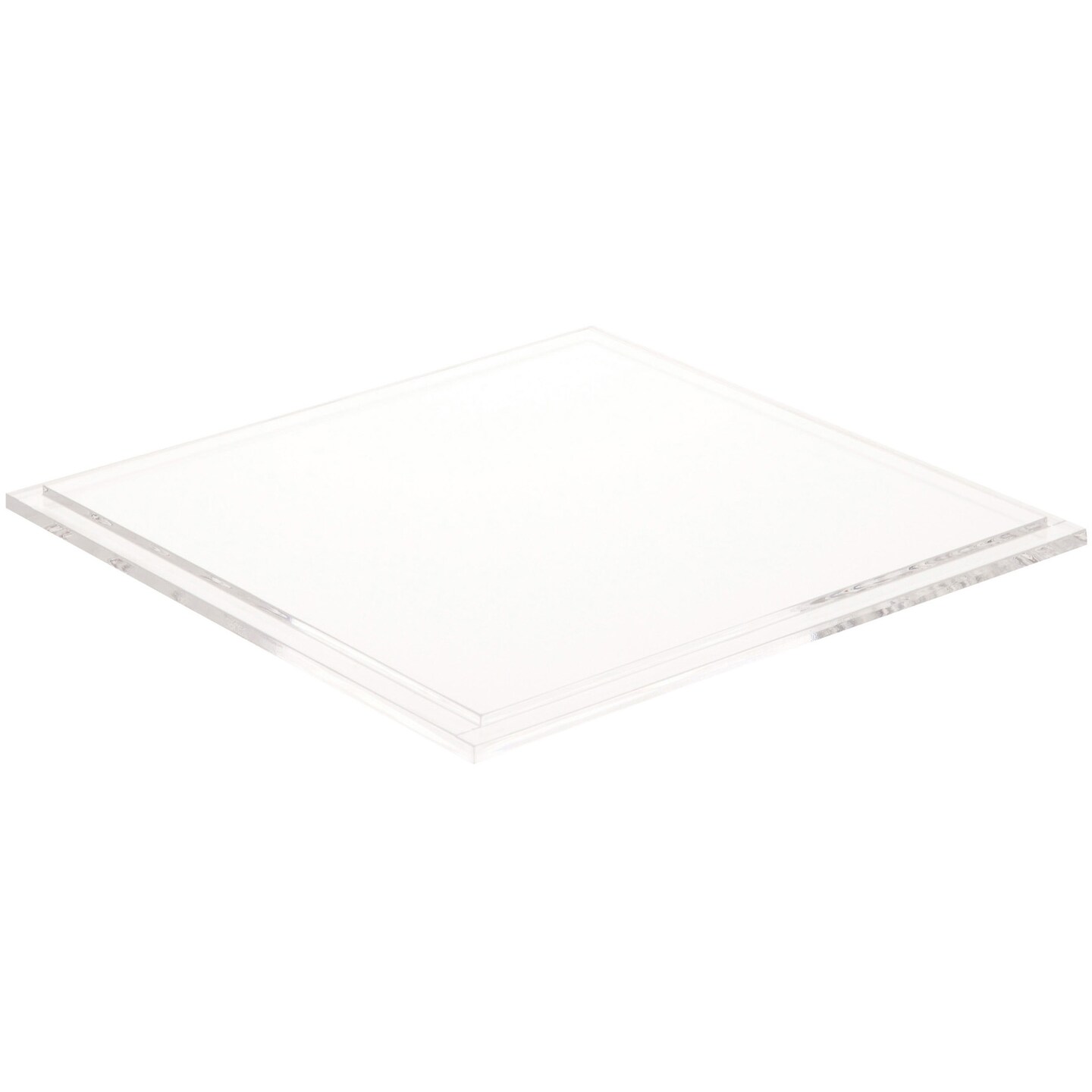 Plymor Clear Acrylic Square Display Base, 5.625" W x 5.625" D x 0.3125 ...