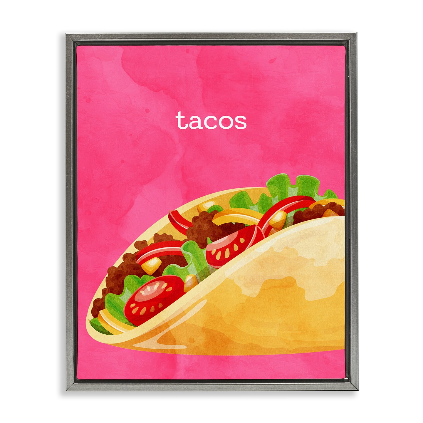 Stupell Industries Tacos Mexican Cuisine Floating Frame Design by Kim ...