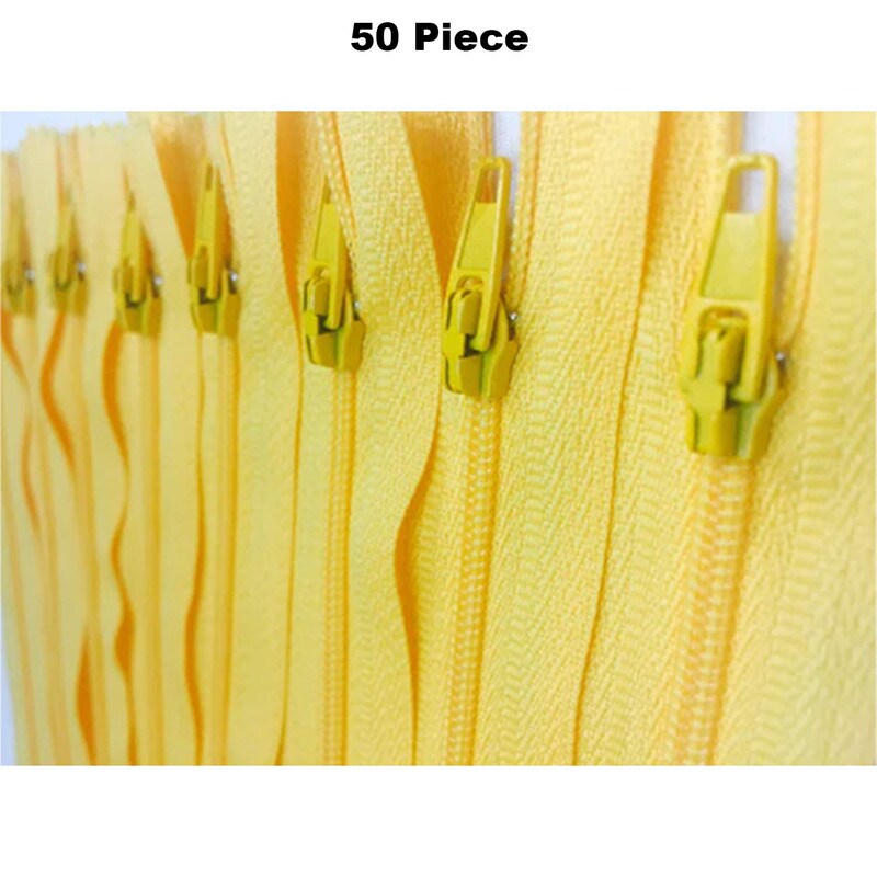 Yellow Generic Nylon Zippers #3 Coil Closed Bottom | Michaels
