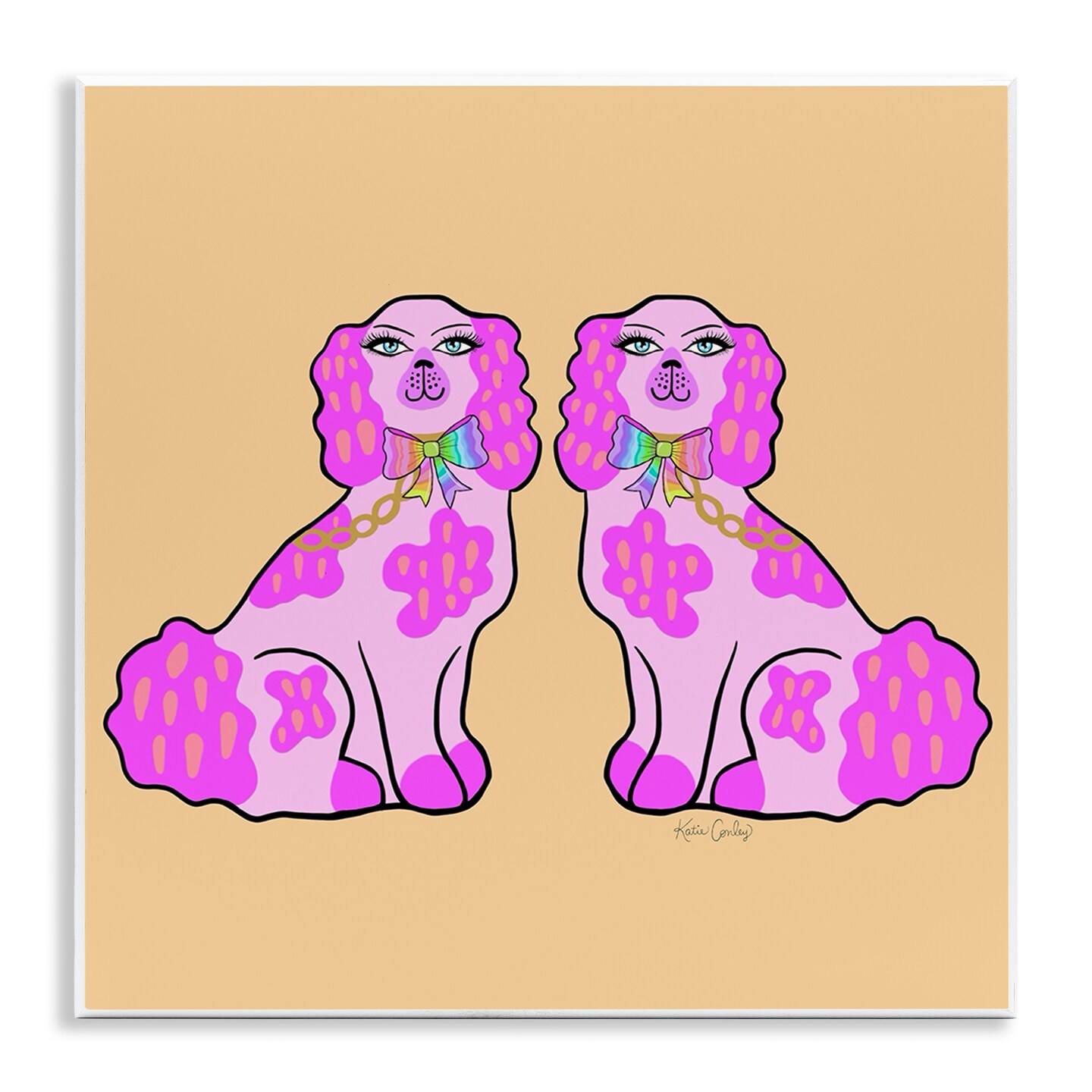 Stupell Industries Funky Glam Pooches Wall Plaque Design by Katie Conley | Michaels