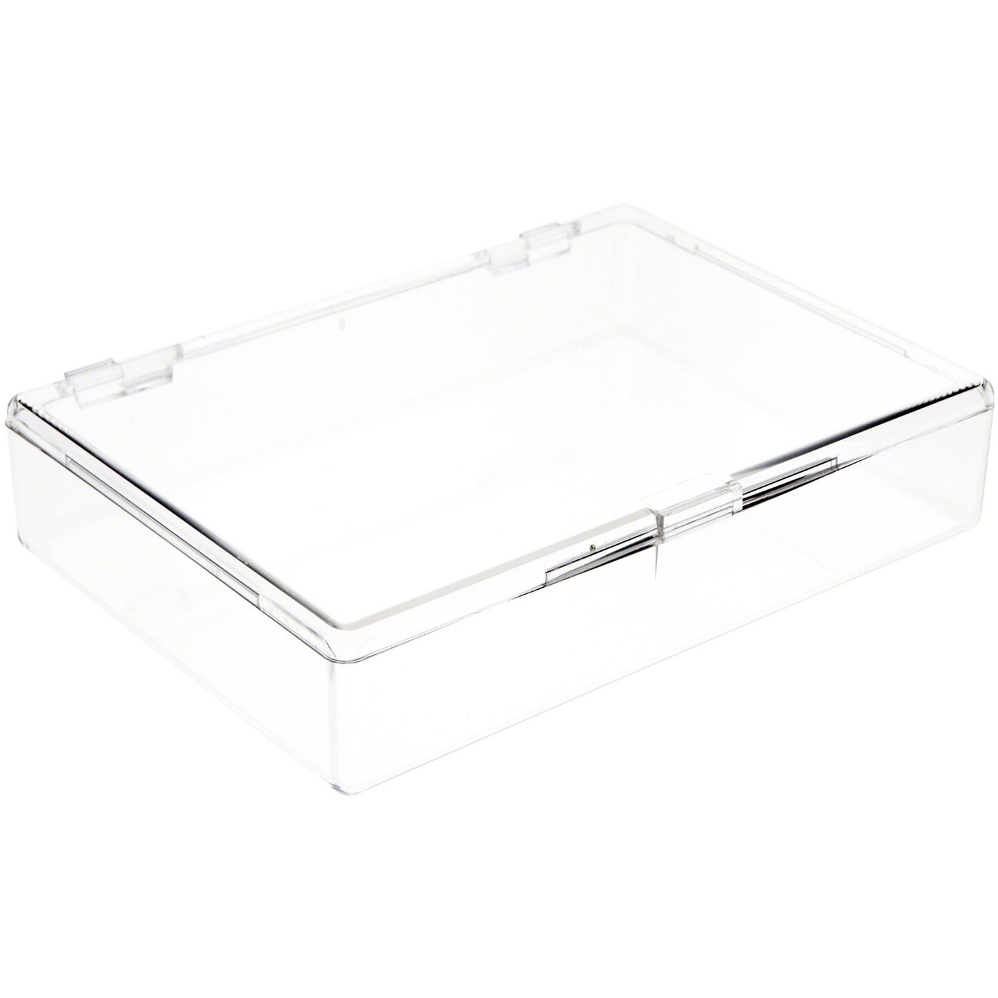 Pioneer Plastics 575C Clear Rectangular Plastic Container with Snap ...