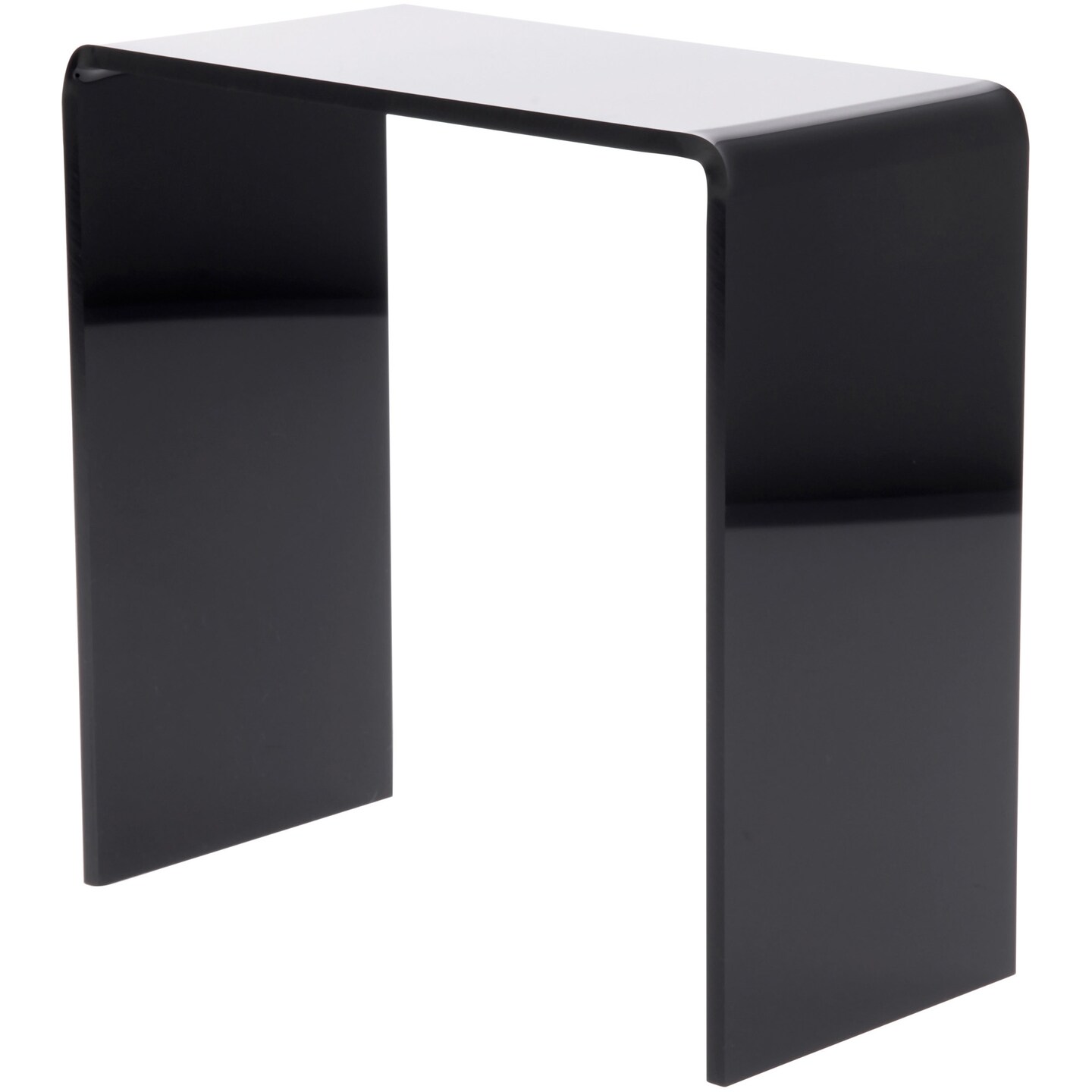 Plymor Black Acrylic Vertical Rectangular Display Riser, 8" H x 8" W x ...