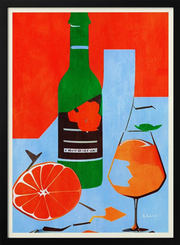 Sunny Picnic In the Park - Bo Anderson 24x36 Black Framed Art | Home or ...