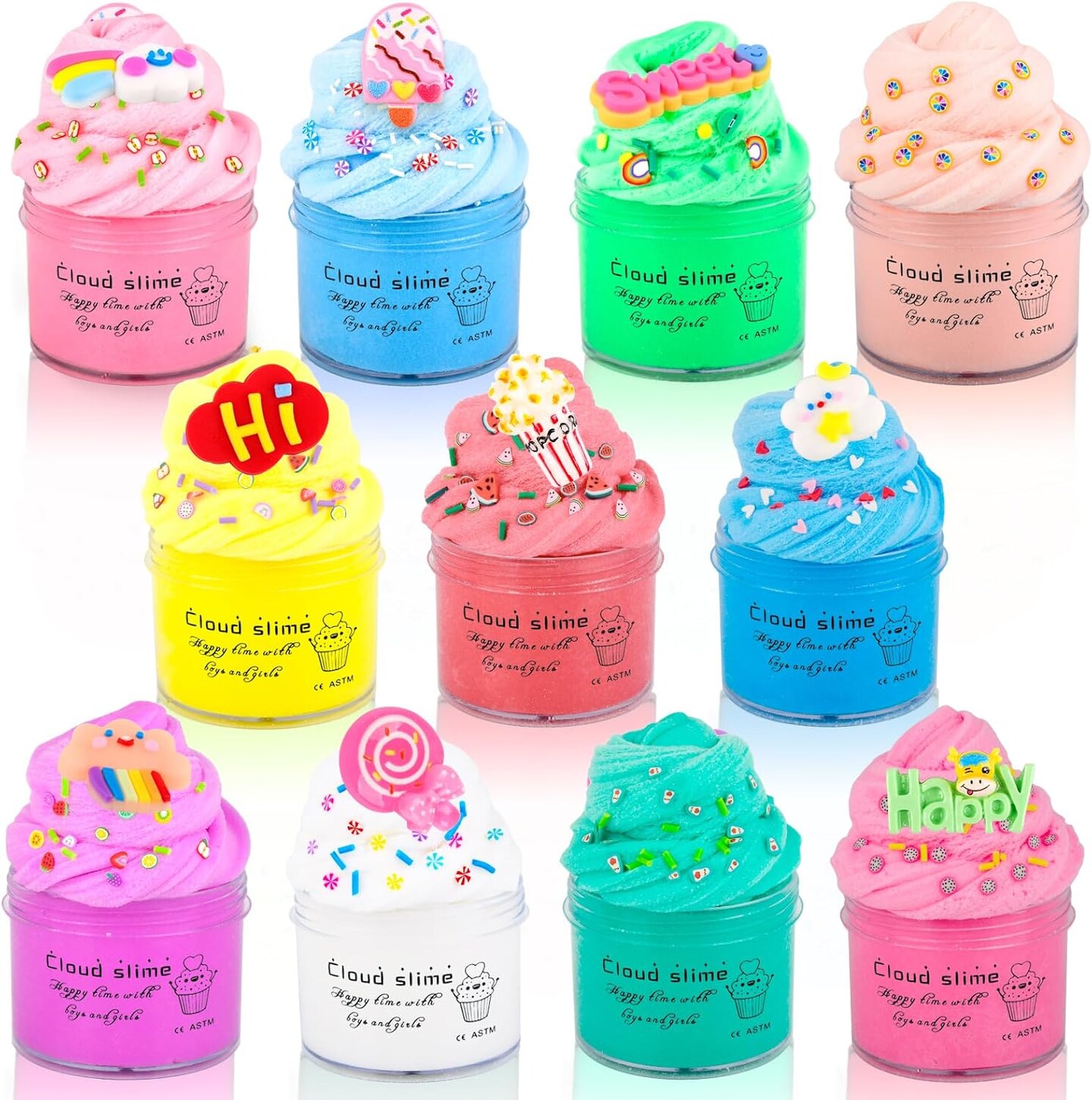 11 Pack Cloud Slime Kit for Kids | Michaels