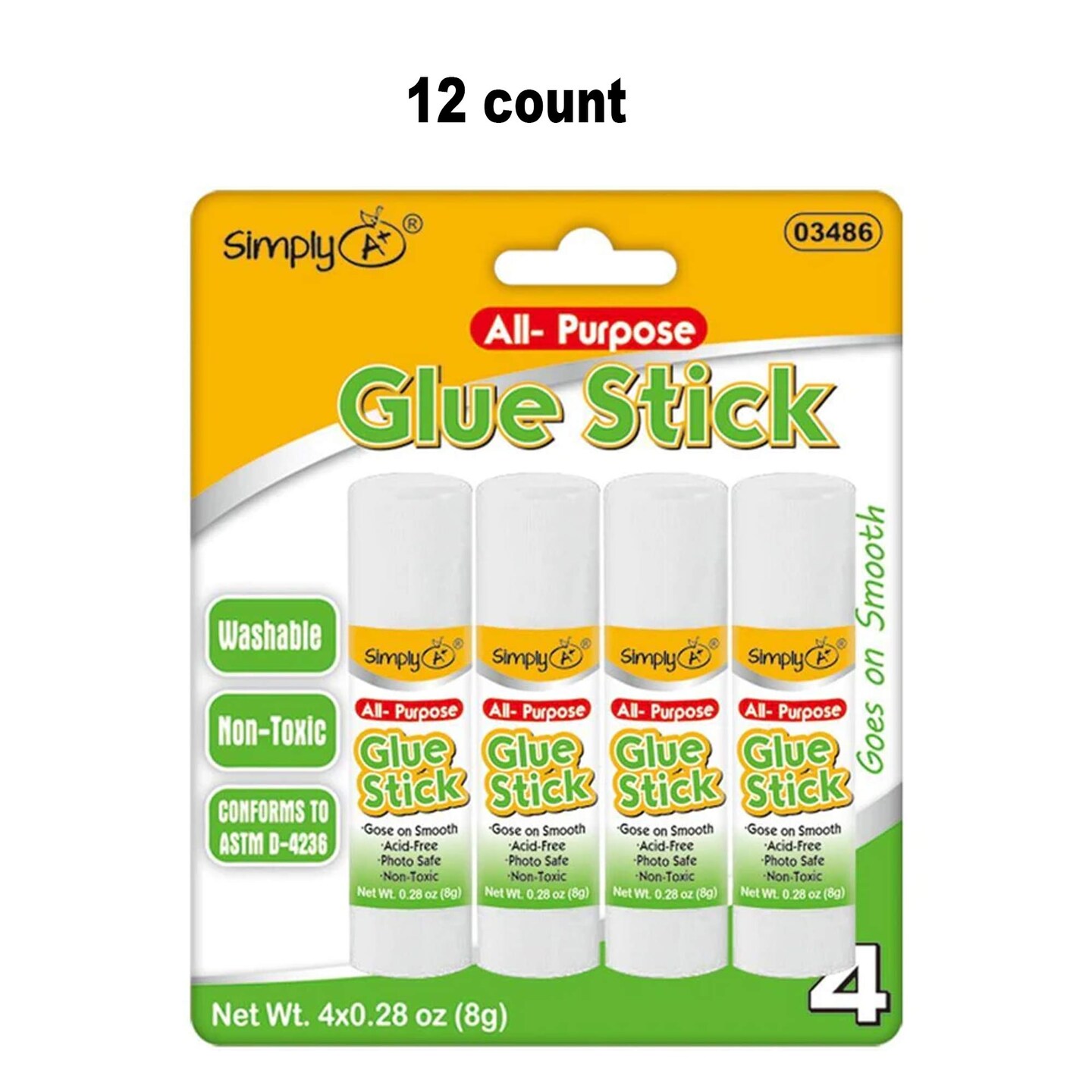 4Ct 8g Glue Stick 8g/0.28oz All Purpose Strong, Versatile Adhesive for ...