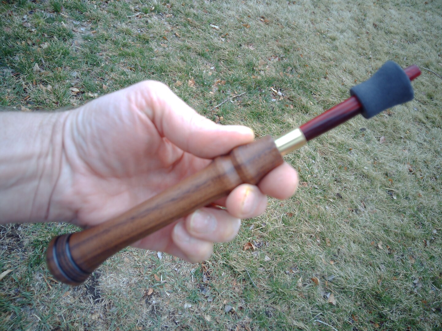 Turkey Trumpet Game Call Black Walnut Wood, Red Buffalo Horn Mouth ...