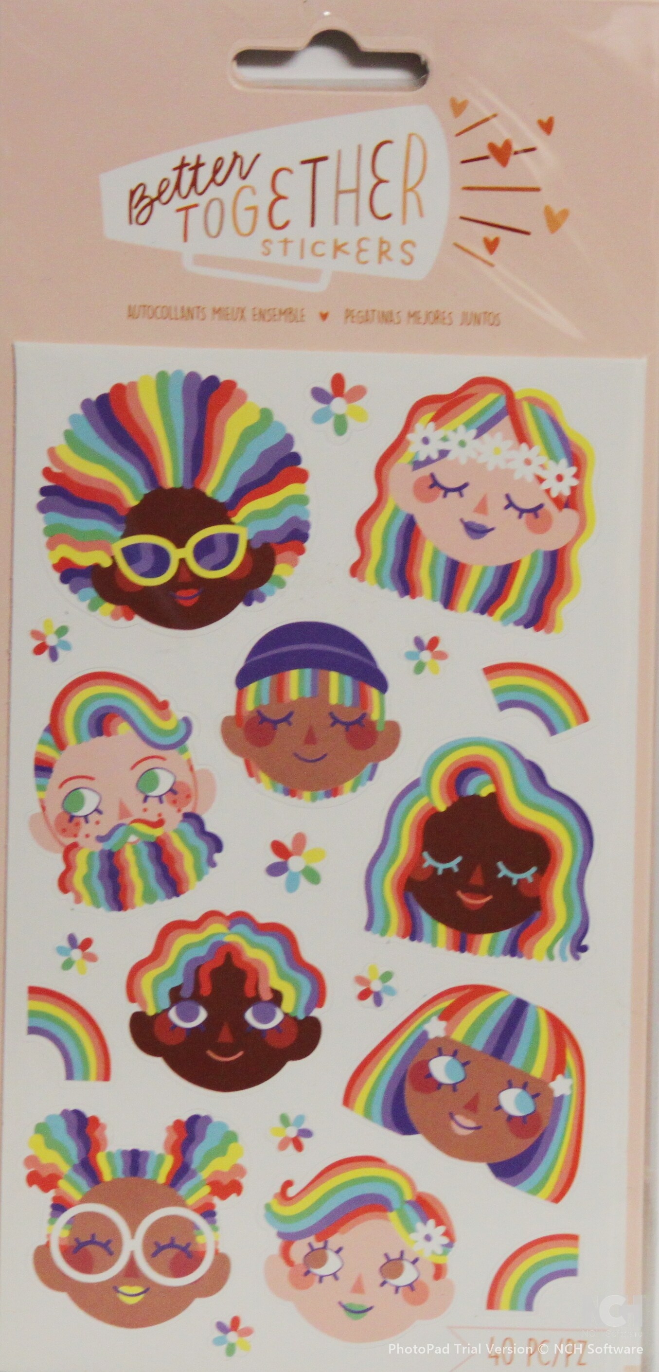 Better Together Rainbow People Flat Stickers - 2 Sheets | Michaels