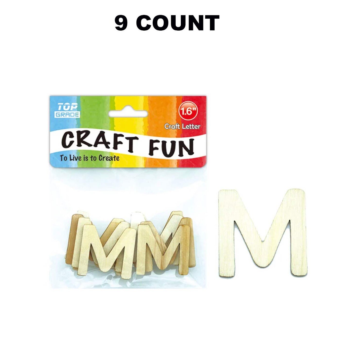 Wooden Craft Letter M 1.6 Inch/12Ct | Michaels
