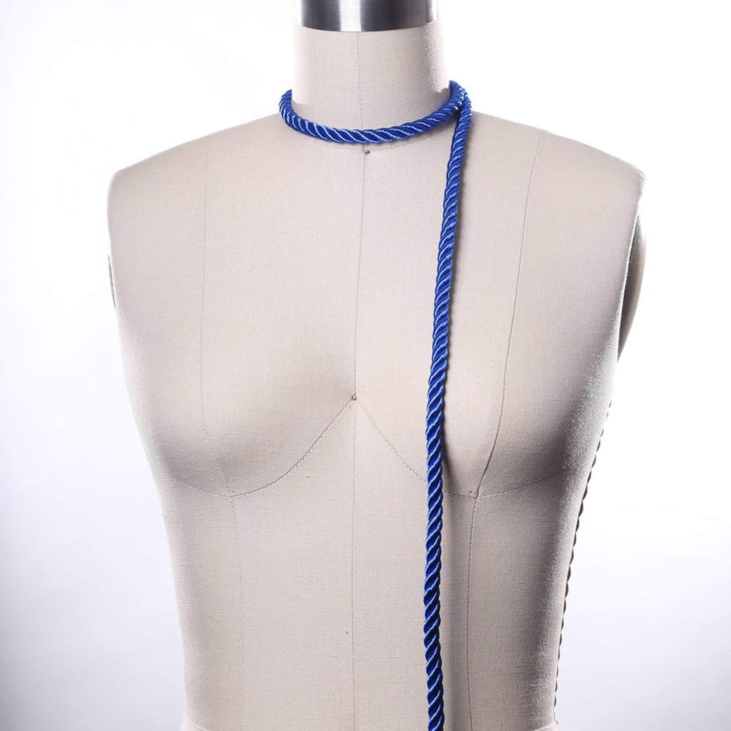 1 Yard 7mm Royal Blue Silky Satin Rope Trim for Sewing Craft and ...