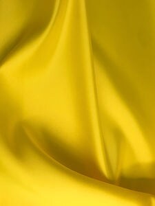 1 Yard Yellow Dull Satin Material 58/59” Wide Medium Weight Polyester ...