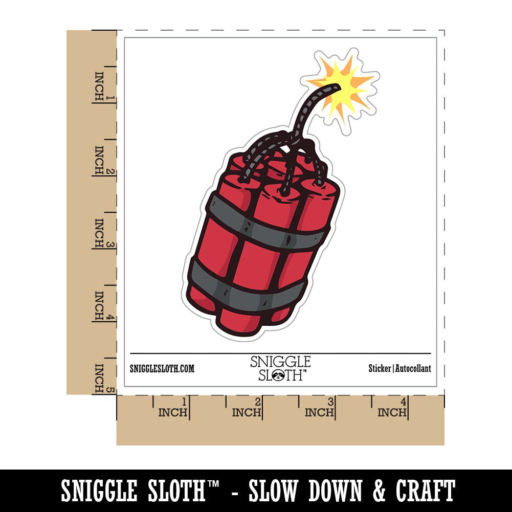 Water Bottle Sticker Set Dynamite TNT Sticks Explosives Bundle Fuse ...